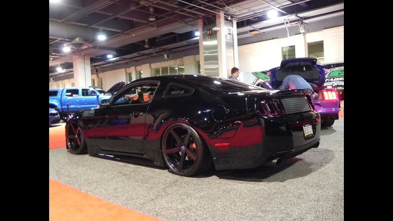 Slammed Mustang walkaround - YouTube
