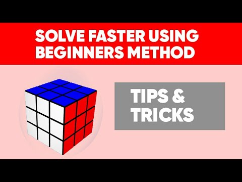 How To Solve A Rubik's Cube FASTER Using The BEGINNERS' METHOD - YouTube