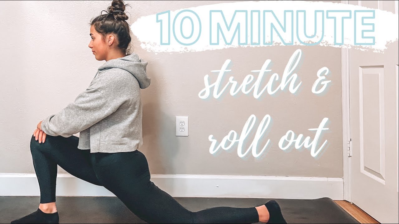 10 MINUTE COOL DOWN STRETCH & ROLL OUT | real time, follow along ...