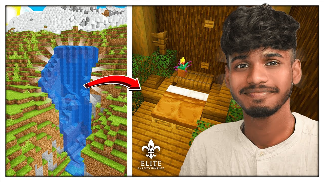I Built a SECRET Waterfall BASE... and Nobody Noticed! 🌊 - YouTube