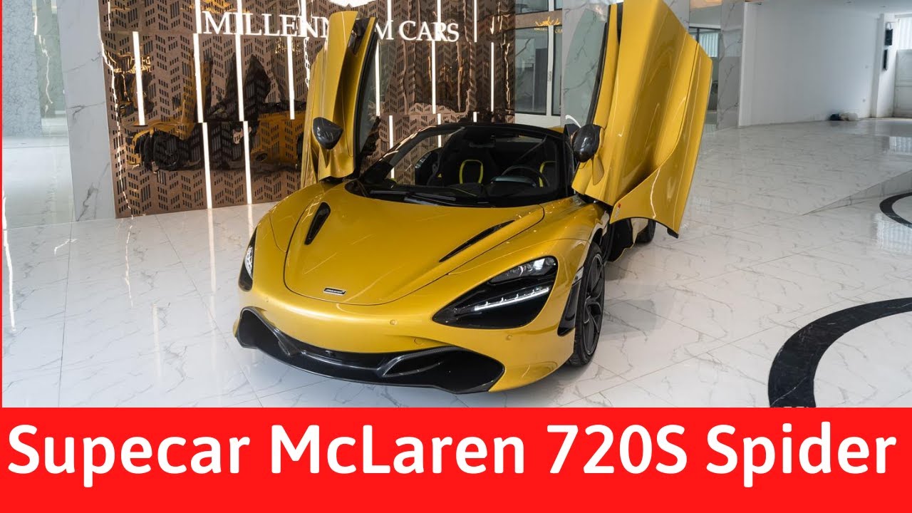 Siêu xe McLaren 720S Spider màu vàng Aztec Gold độc đáo có giá hơn 1 ...