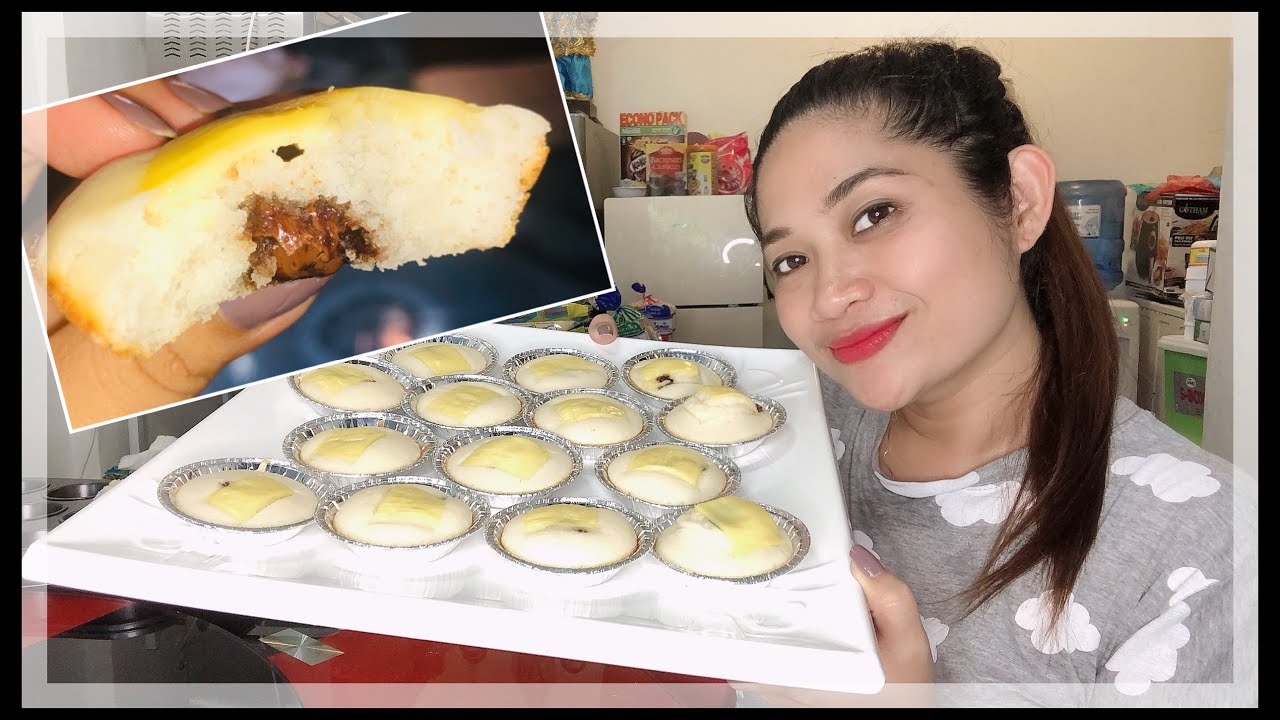 BAKED CHEESY PUTELLA - Puto + Chocolate Filling Using Pancake Mix | by ...