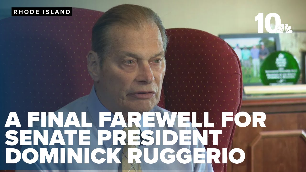 A final farewell for the late Senate President Dominick Ruggerio - YouTube