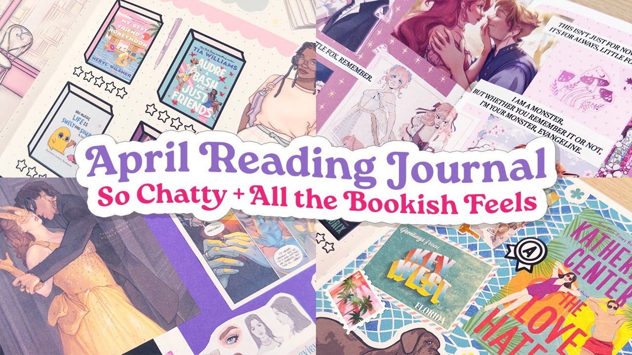 April Reading Journal Super Chatty Flip-Through & Bookish Thoughts - YouTube