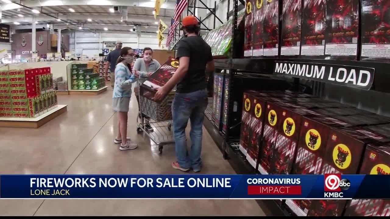 Area fireworks store trying online business for social distancing - YouTube