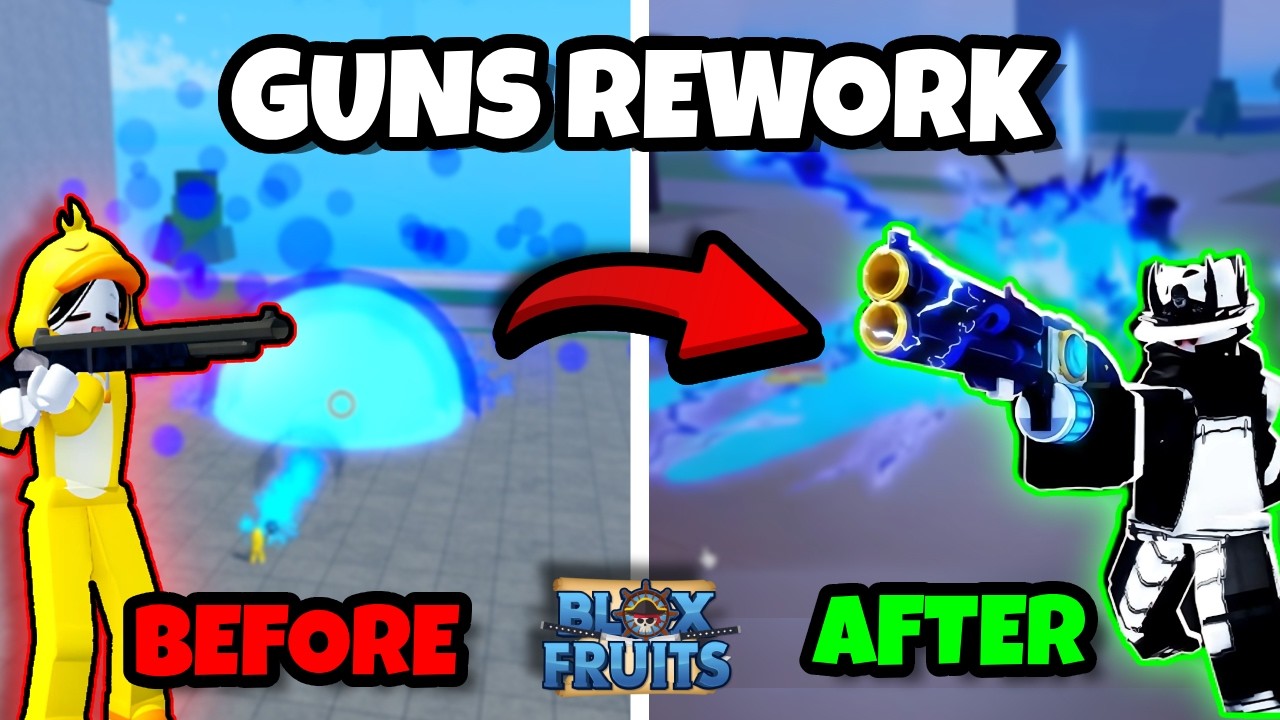 Every GUN REWORK in Blox Fruits Update 23 - YouTube