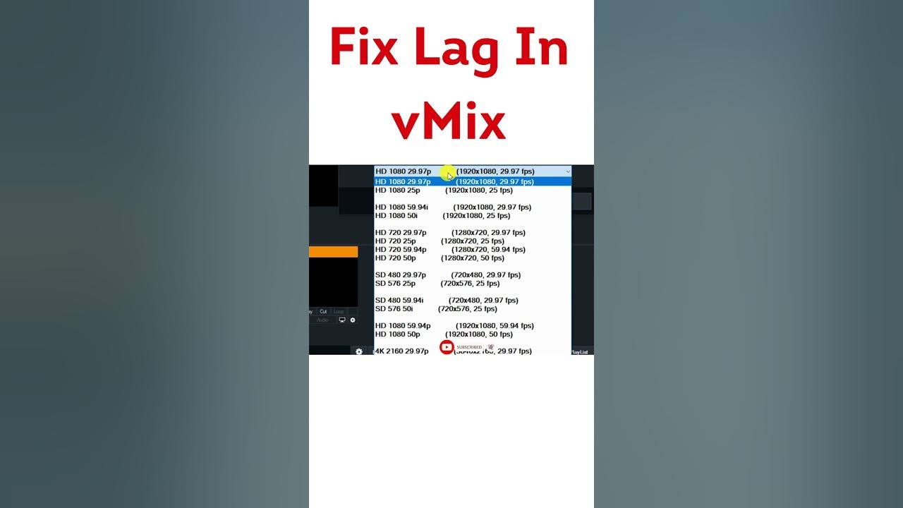 Fix Lag In vMix #shortvideo #vmix #trending #windows #viral #obs # ...