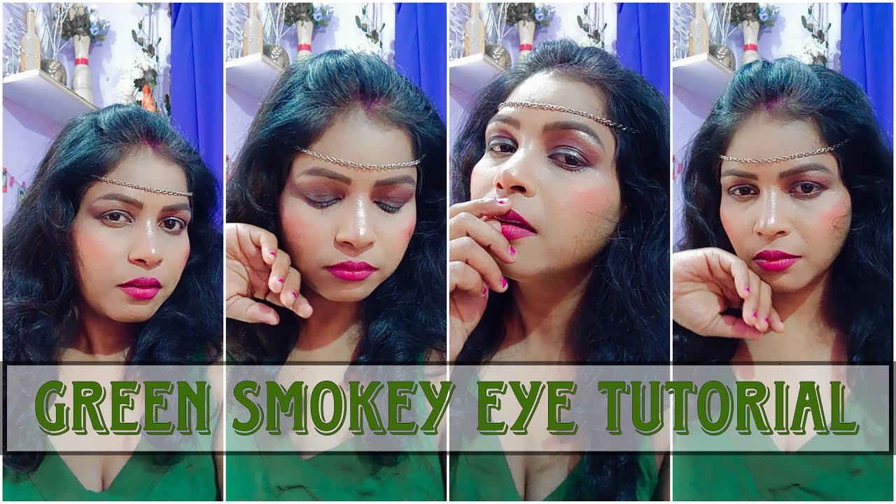 Green Smokey Eye Tutorial Recreating Bollywood Look Eyeshadow