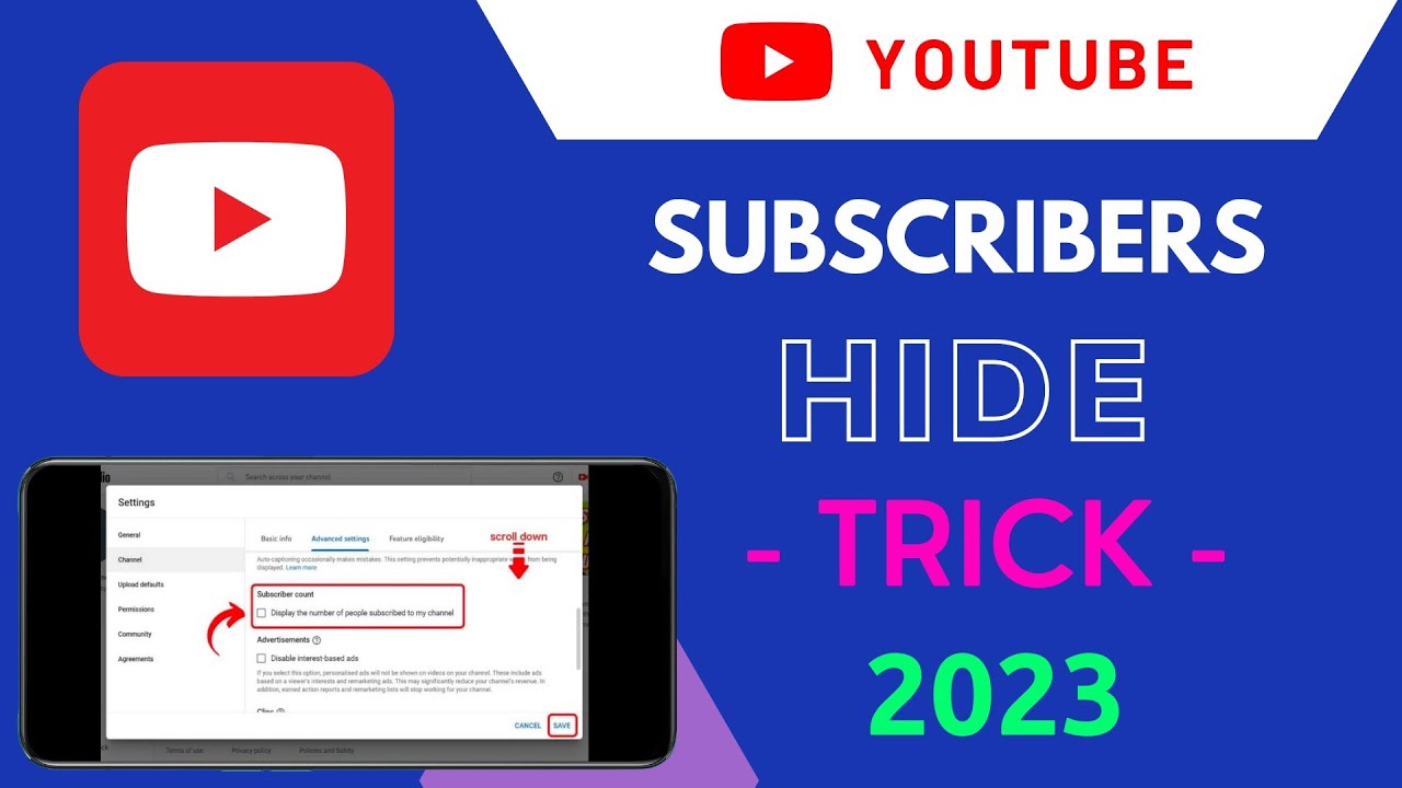 How To Hide Youtube Subscribers After Youtube Update 2022 | Youtube ...
