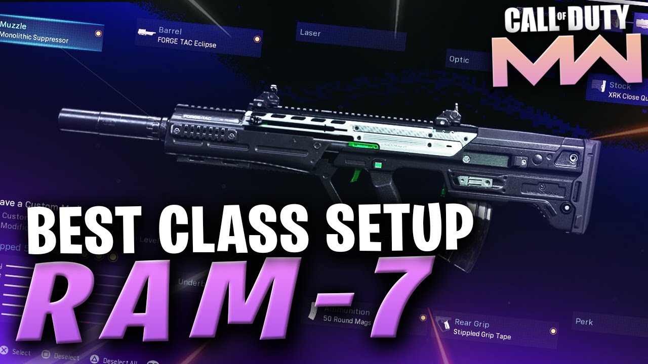 Modern Warfare Ram 7 Class Setup (This Gun is AMAZING!!) - YouTube