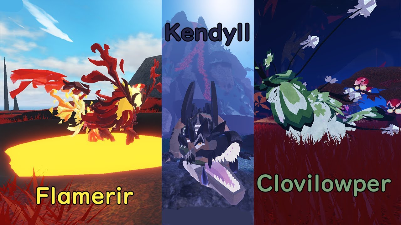 Creatures of sonaria Clovilowper [Monthly Mission] & Flamerir [Fire ...