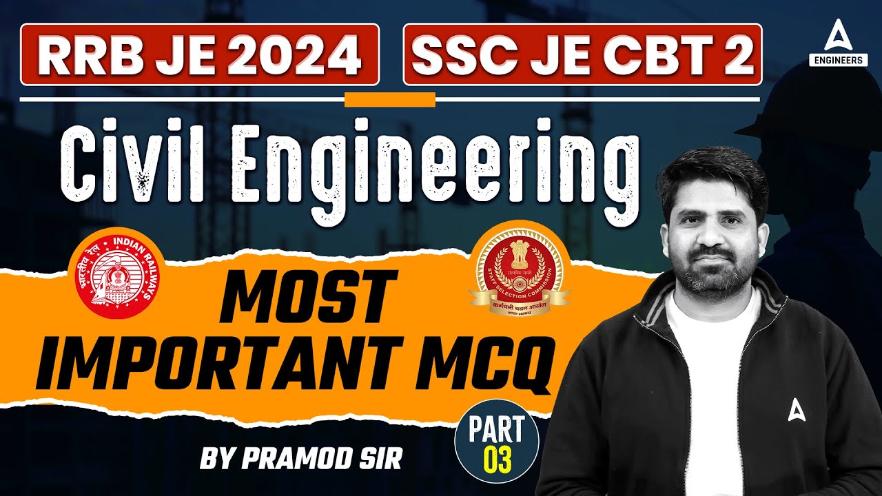 RRB JE 2024/ SSC JE CBT 2 | Civil Engineering Most Important MCQ #3 | By Pramod Sir - YouTube