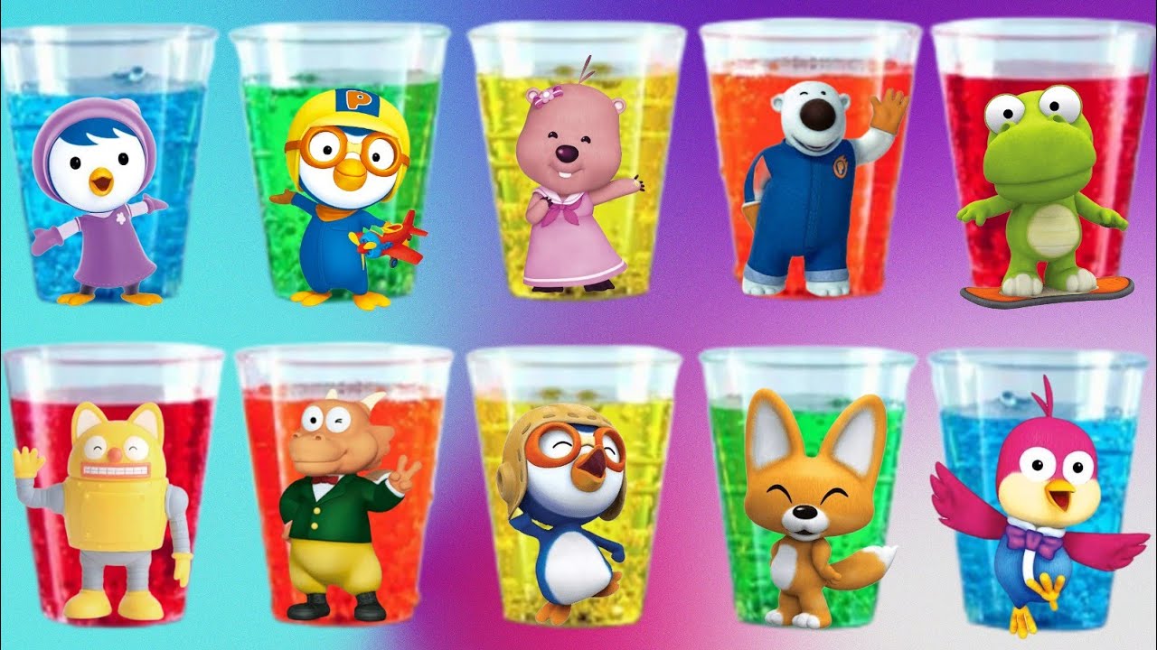 Pororo Bermain Air Warna Warni Bersama Tongtong, Tutu, Loopy, Crong ...