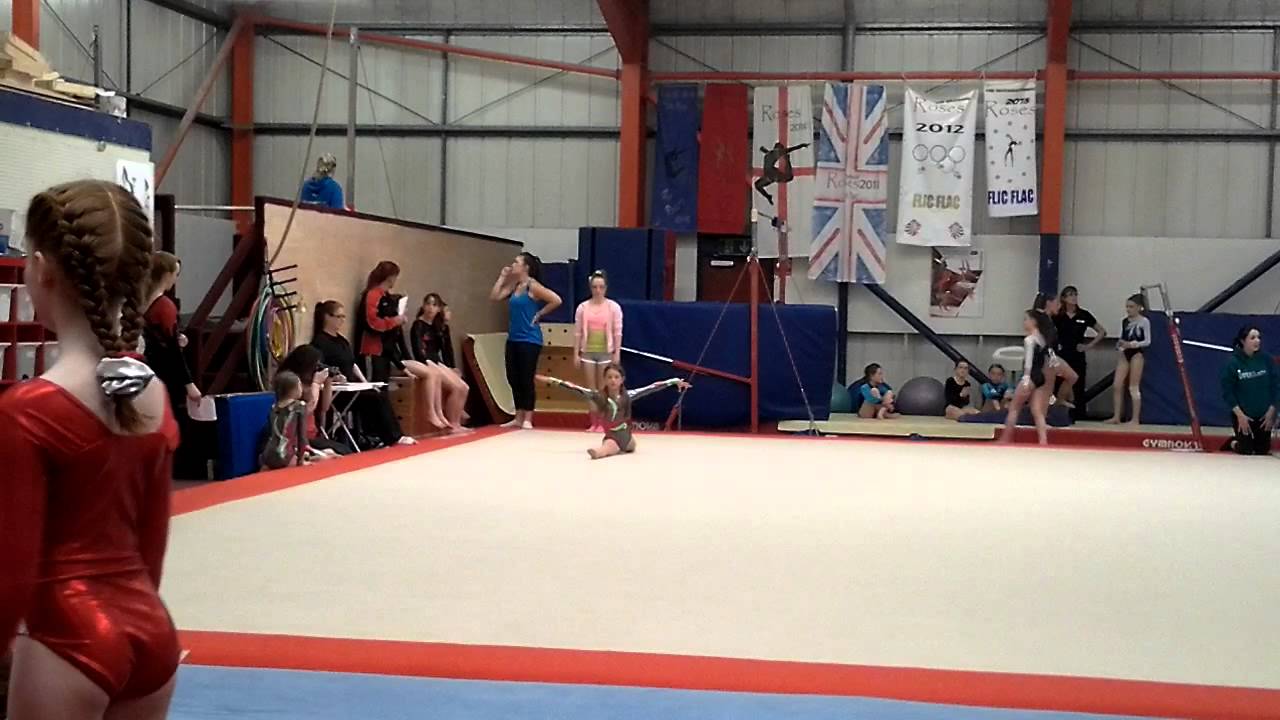 Flic Flac gymnastics competition - r and c - YouTube