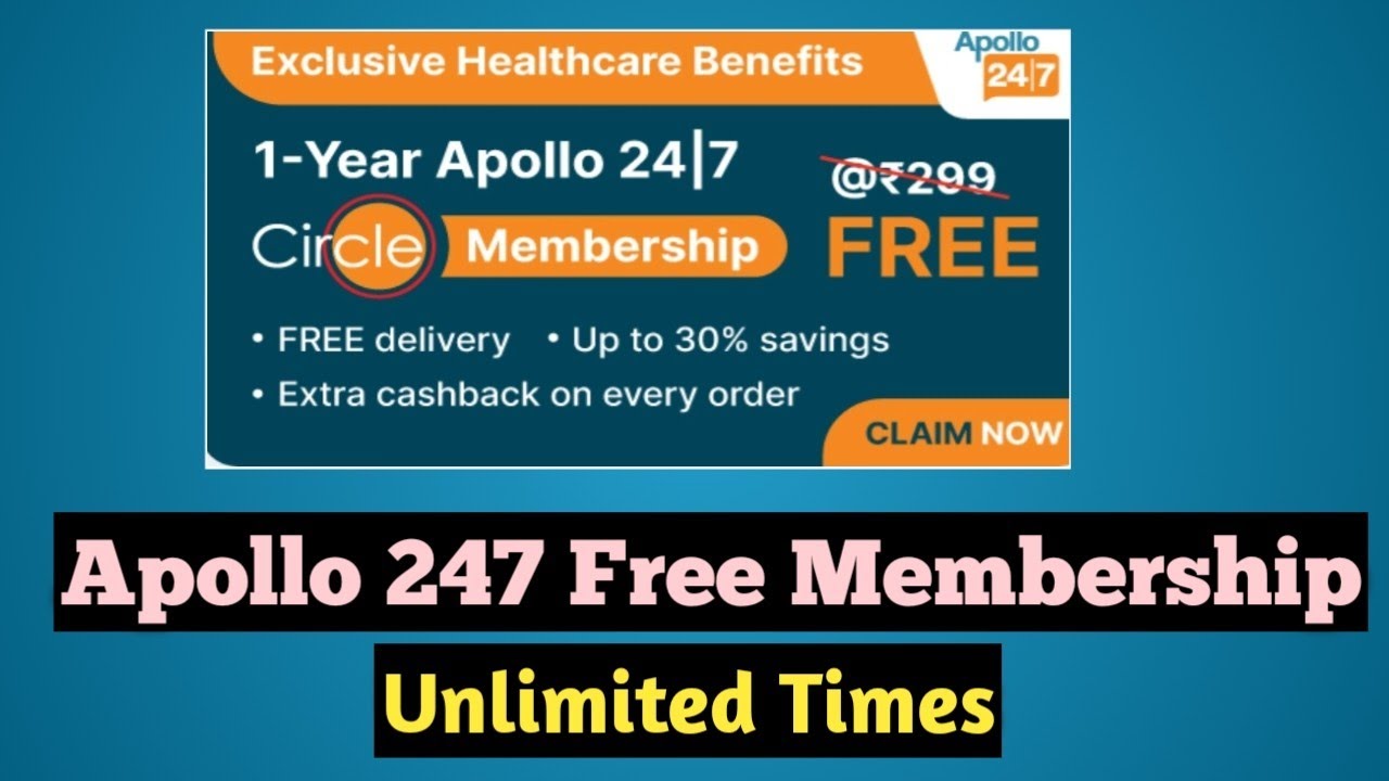 Apollo 247 Free Circle Membership Loot. New Free Shopping app. Free ...