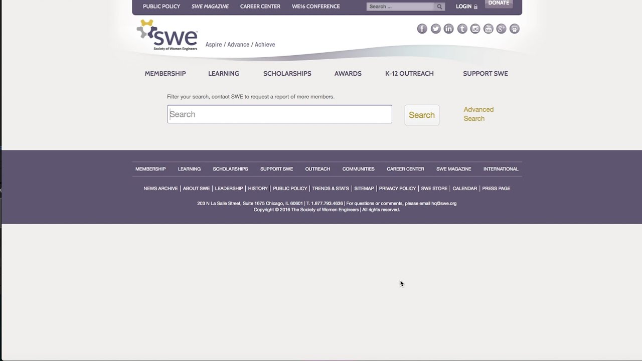 Using the SWE Membership Directory - YouTube
