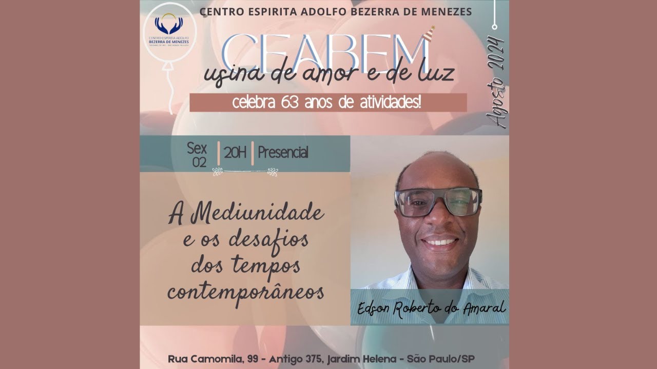 A Mediunidade e os Desafios dos Tempos Contemporâneos - Palestra de ...