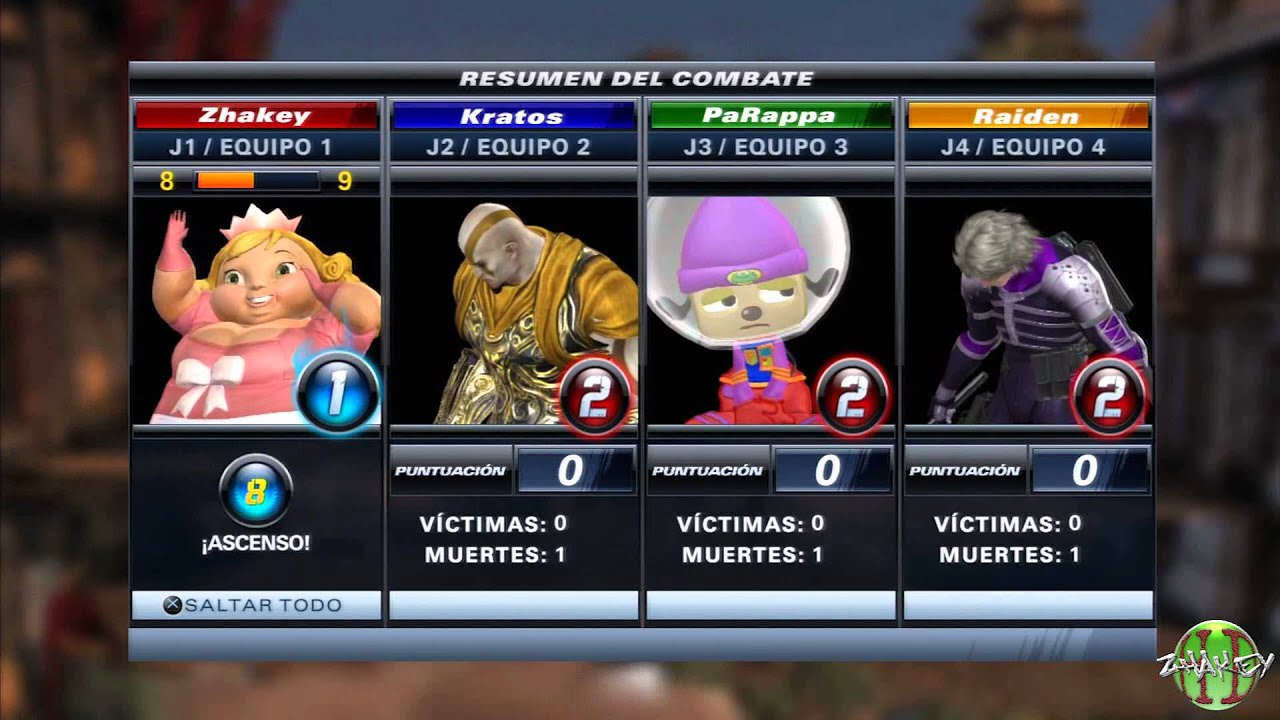 PlayStation All-Stars Battle Royale - Modo Arcade // Princesa Gorda ...