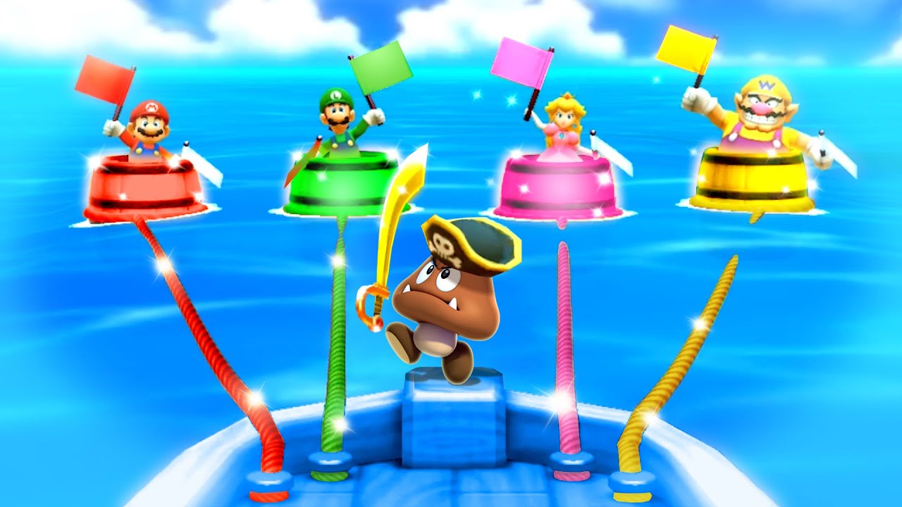 Mario Party The Top 100 Minigames Mario Vs Peach Vs Daisy Vs Luigi