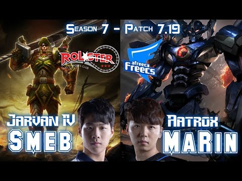 KT Smeb JARVAN IV vs AFS MaRin AATROX Top - Patch 7.19 KR Ranked - YouTube