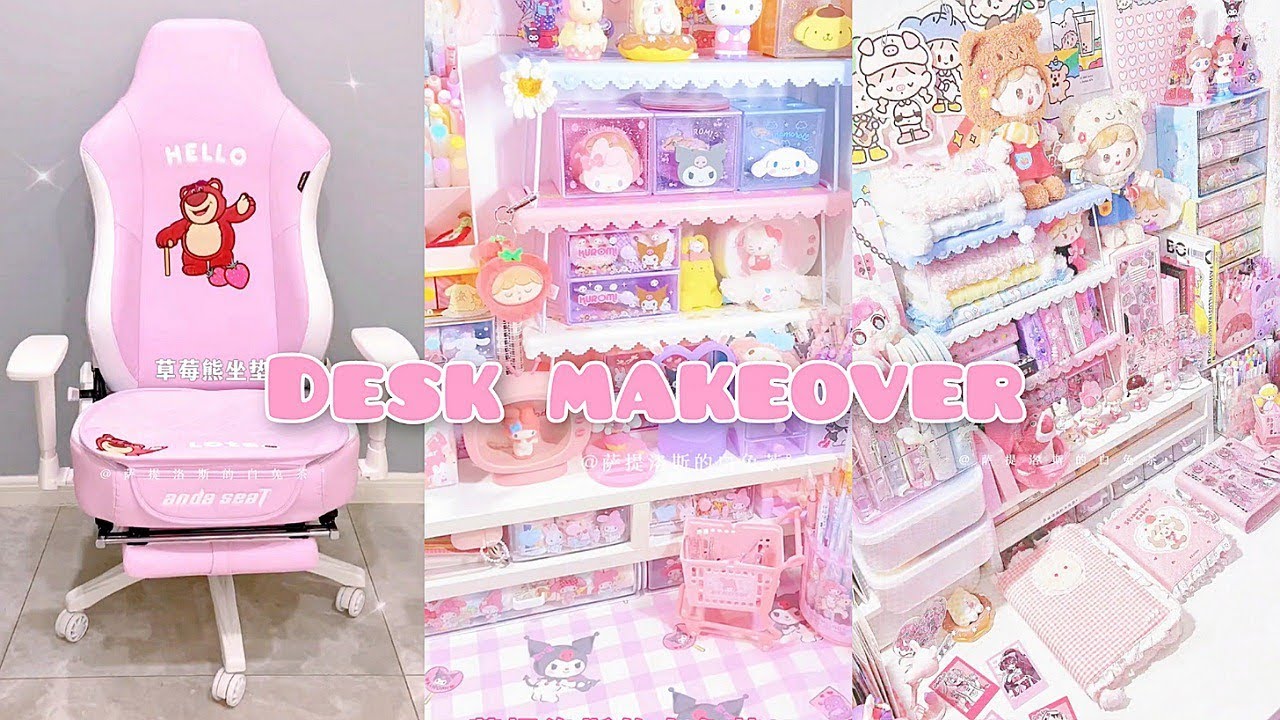 Decor Bàn Học Với Văn Phòng Phẩm Hay Ho || ASMR Desk Setup Makeover - YouTube