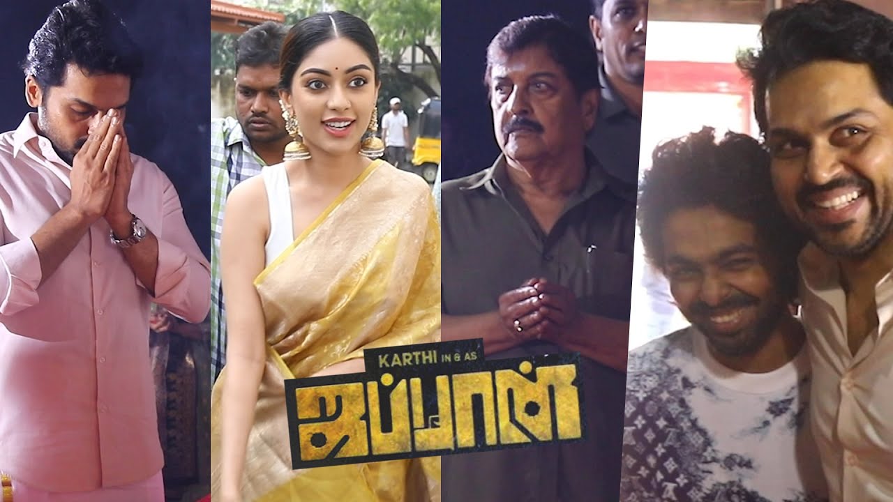 Karthi 25 "Japan" New Movie Grand Pooja | Karthi, Anu Emmanuel, Raju ...