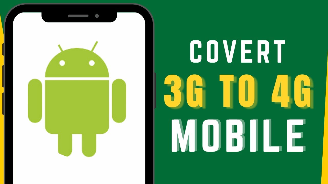 How To Convert 3G Mobile Into 4G - YouTube