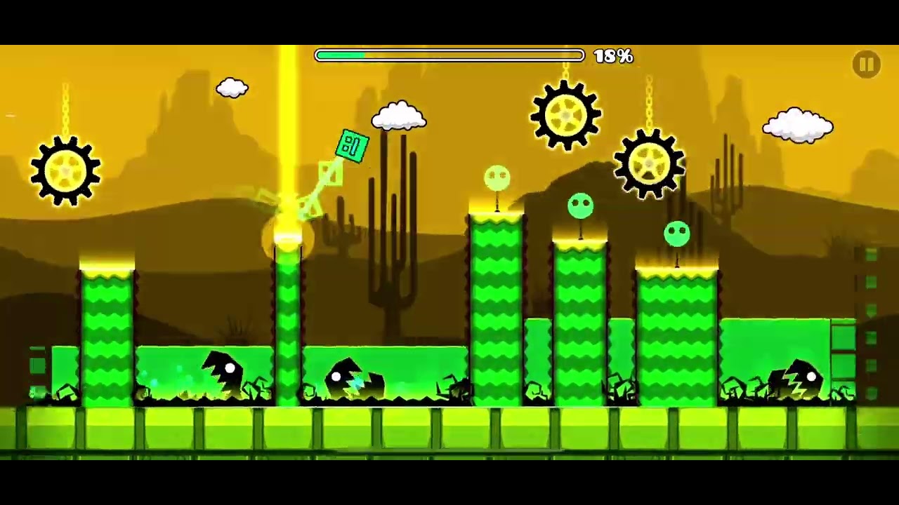 Trying to beat press start (Geometry Dash) - YouTube