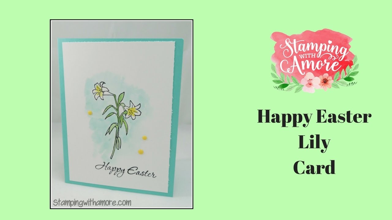 Happy Easter Lily Card - YouTube
