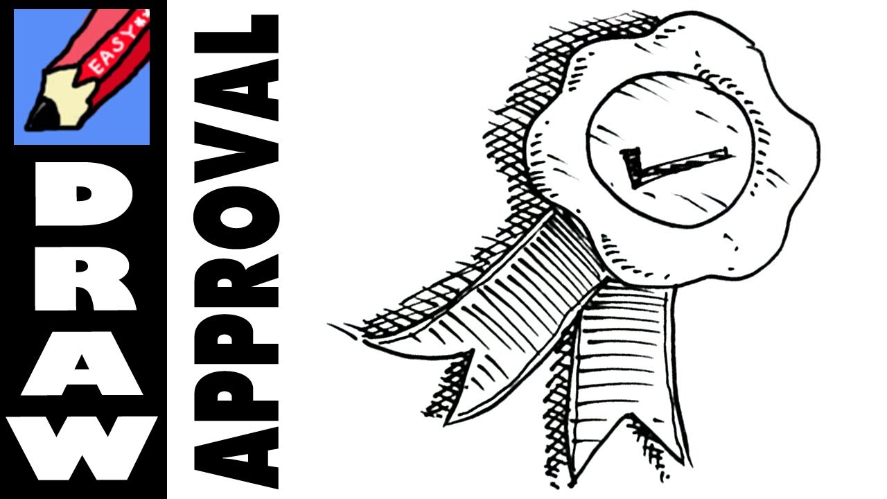 How to draw a Seal of Approval - YouTube