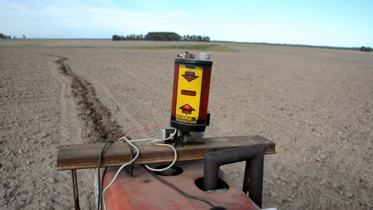 Self guided tractor following the contour line - YouTube
