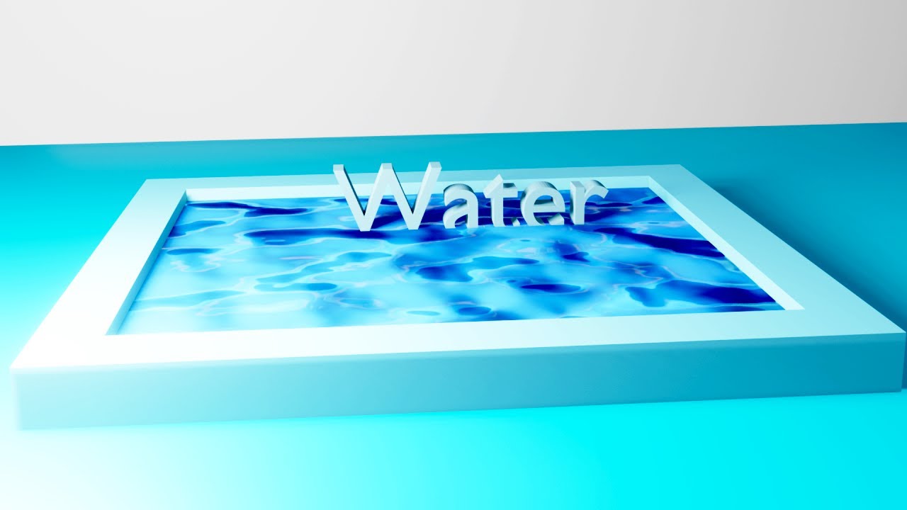 Easy Water Effect in Blender - Blender Tutorial - YouTube