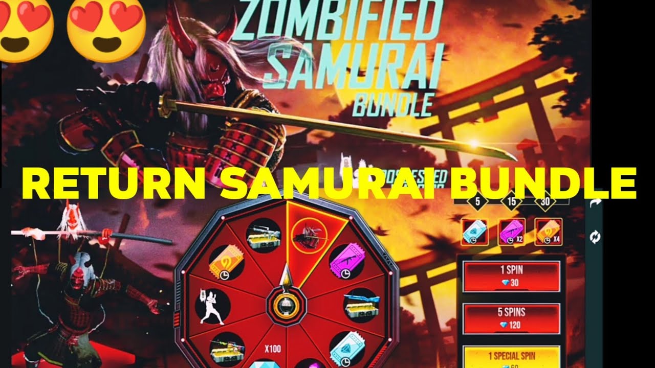 SAMURAI BUNDLE RETRUN IN FREE FIRE / SAMURAI BUNDLE KAB AAYEGA - YouTube