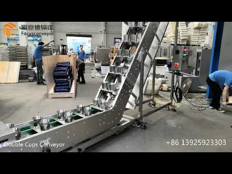 Stainless Steel Cups Conveyor - YouTube