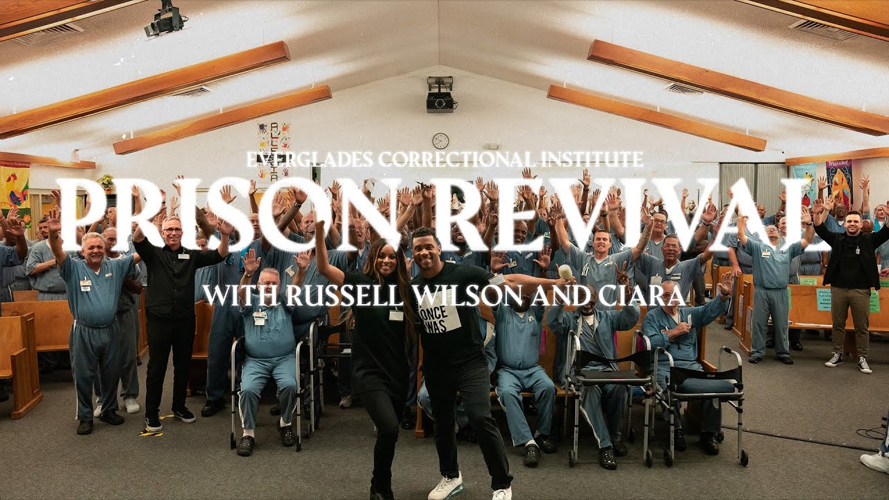 Prison worship Revival with Russell Wilson and Ciara - YouTube