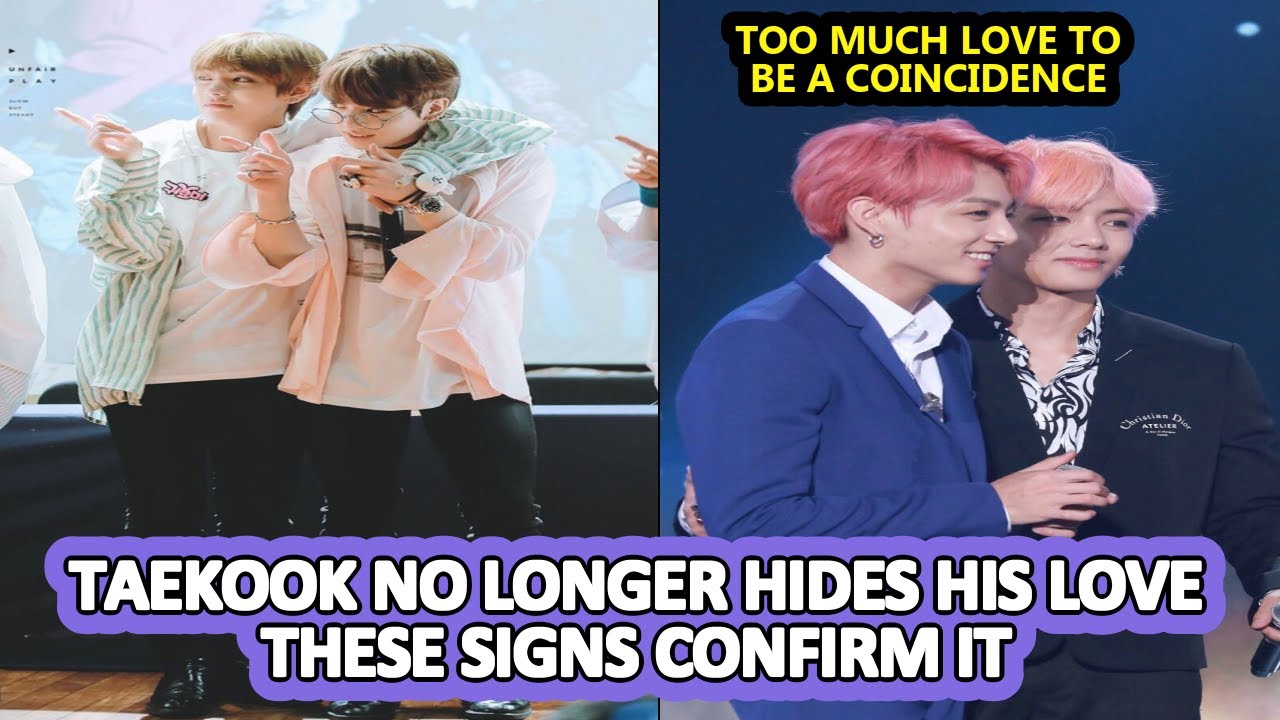 💌 Signs that DEMONSTRATE that Taekook has already CROSSED the line of ...