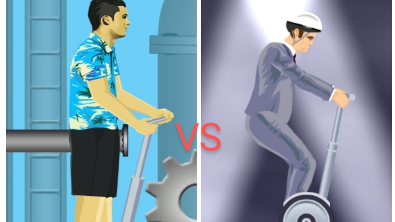 NORMALAN HAPPY WHEELS VS FAKE HAPPY WHEELS - YouTube
