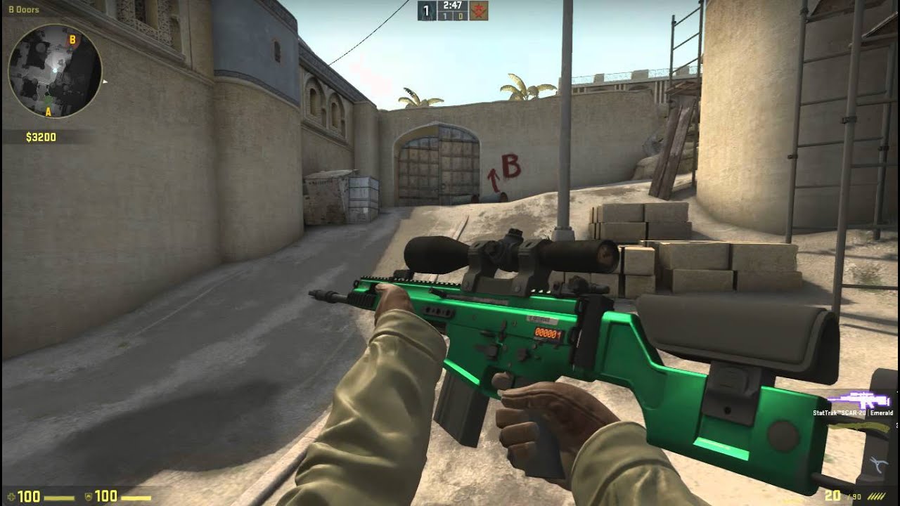 CS:GO SCAR-20 Emerald - YouTube