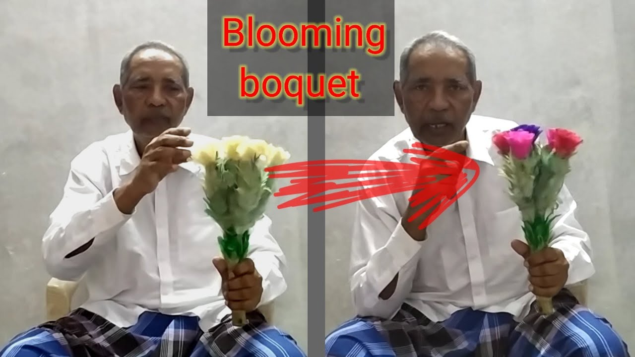 Blooming bouquet magic trick and tutorial | Simple and easy magic ...