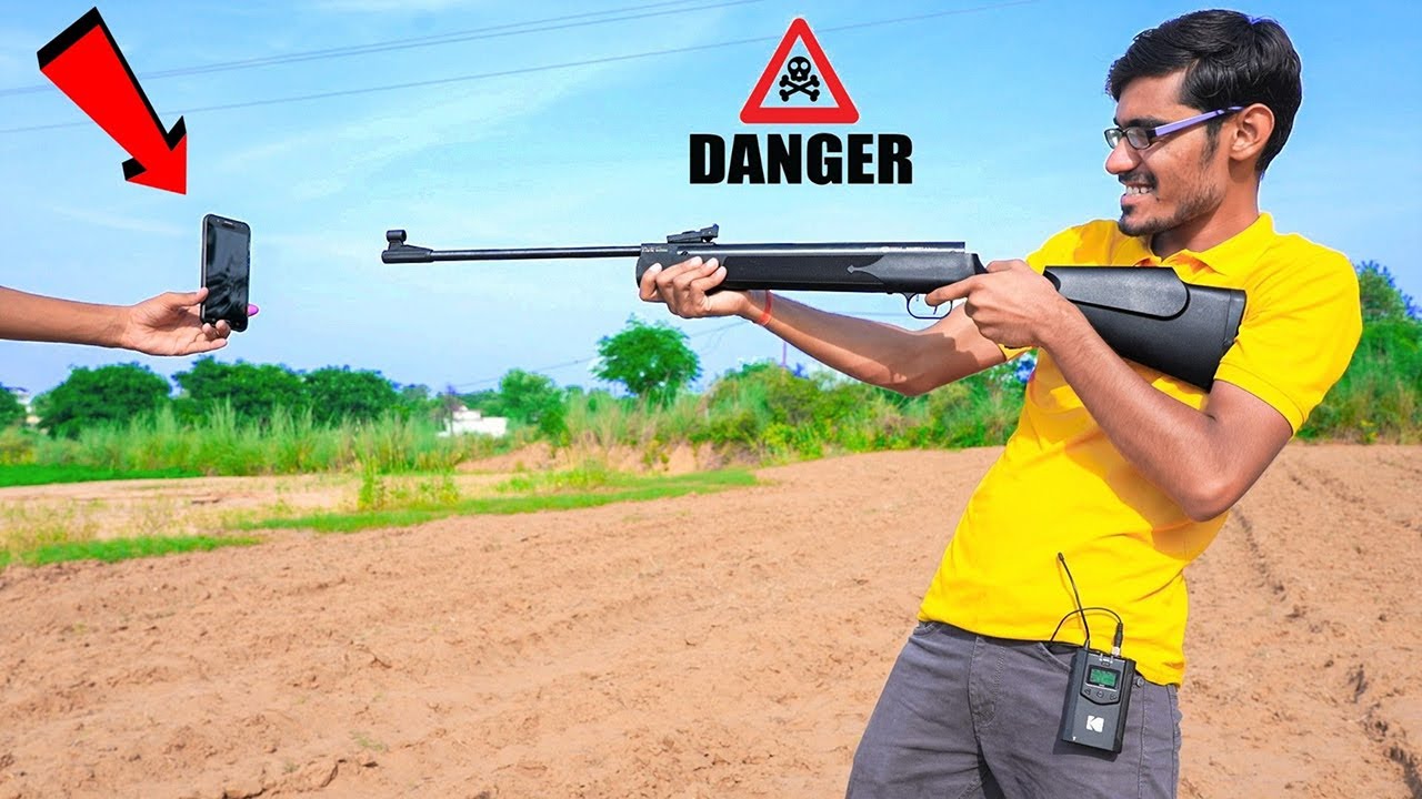 Air Gun VS Mobile Phone | सोचा नहीं था ये इतनी पावरफुल निकलेगी | Do Not ...