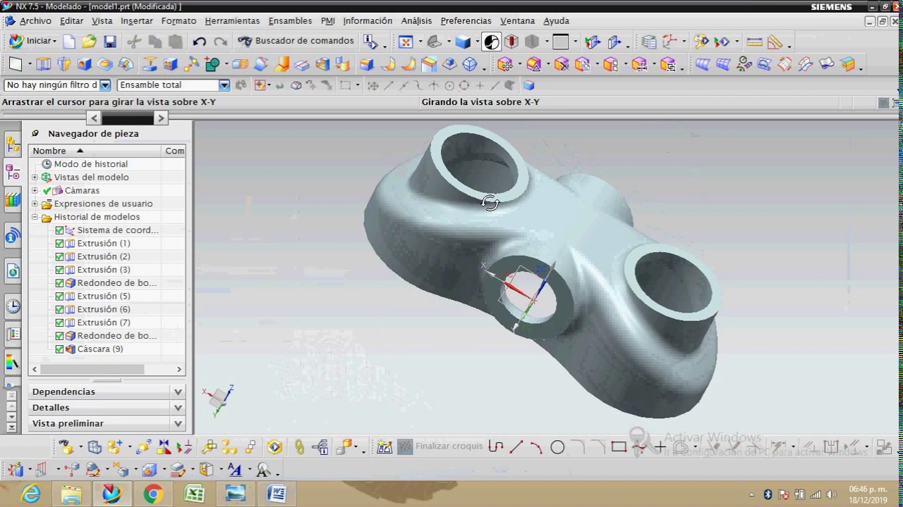 MODELADO BÁSICO EN SIEMENS NX11 - YouTube