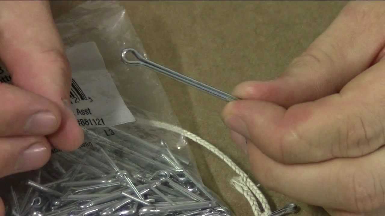 Pillar Candle Securing Wick With Cotter Pin - YouTube