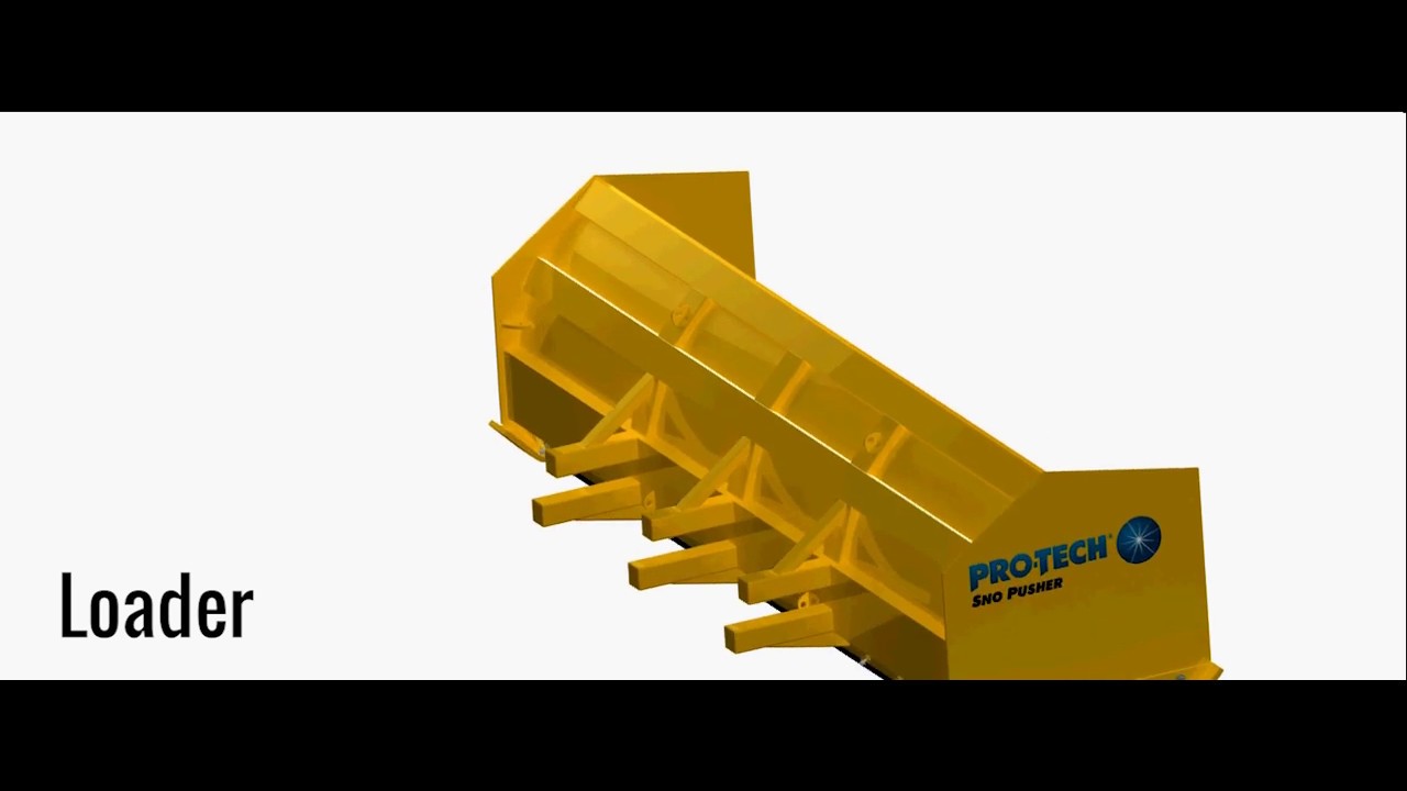 Rubber Edge Sno Pusher - YouTube