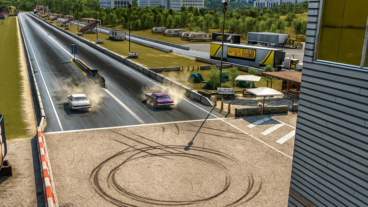CUSTOM Drag Strip MOD | BeamNG PS2 MAP - YouTube