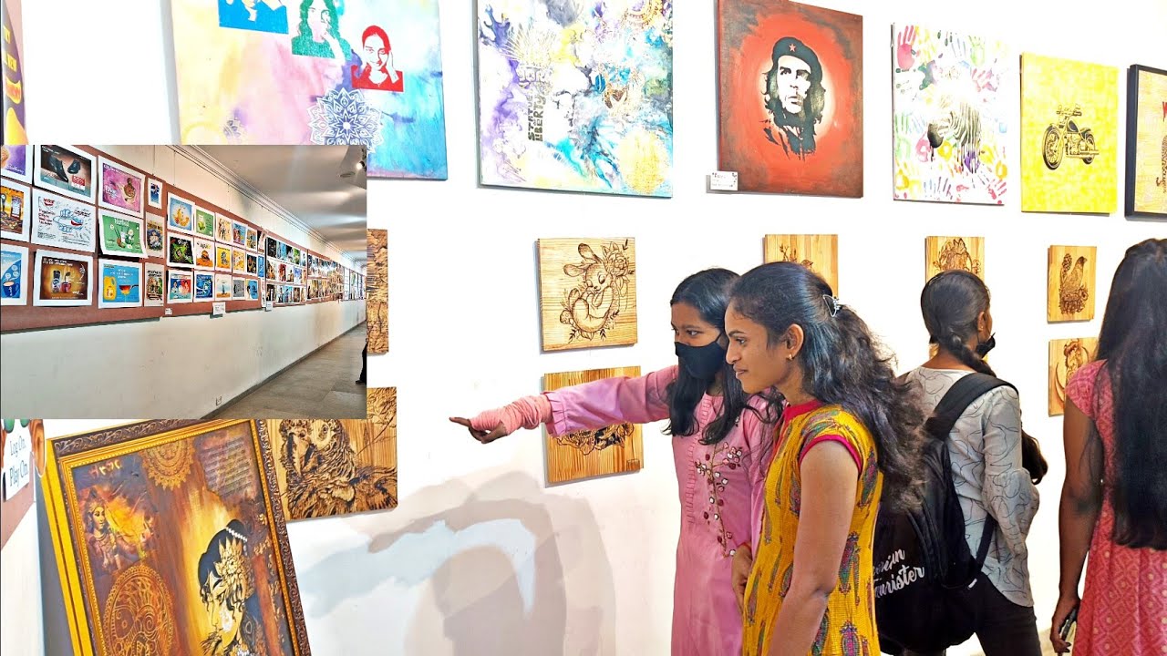 Jnafau college applied arts students works display / art exhibition in ...