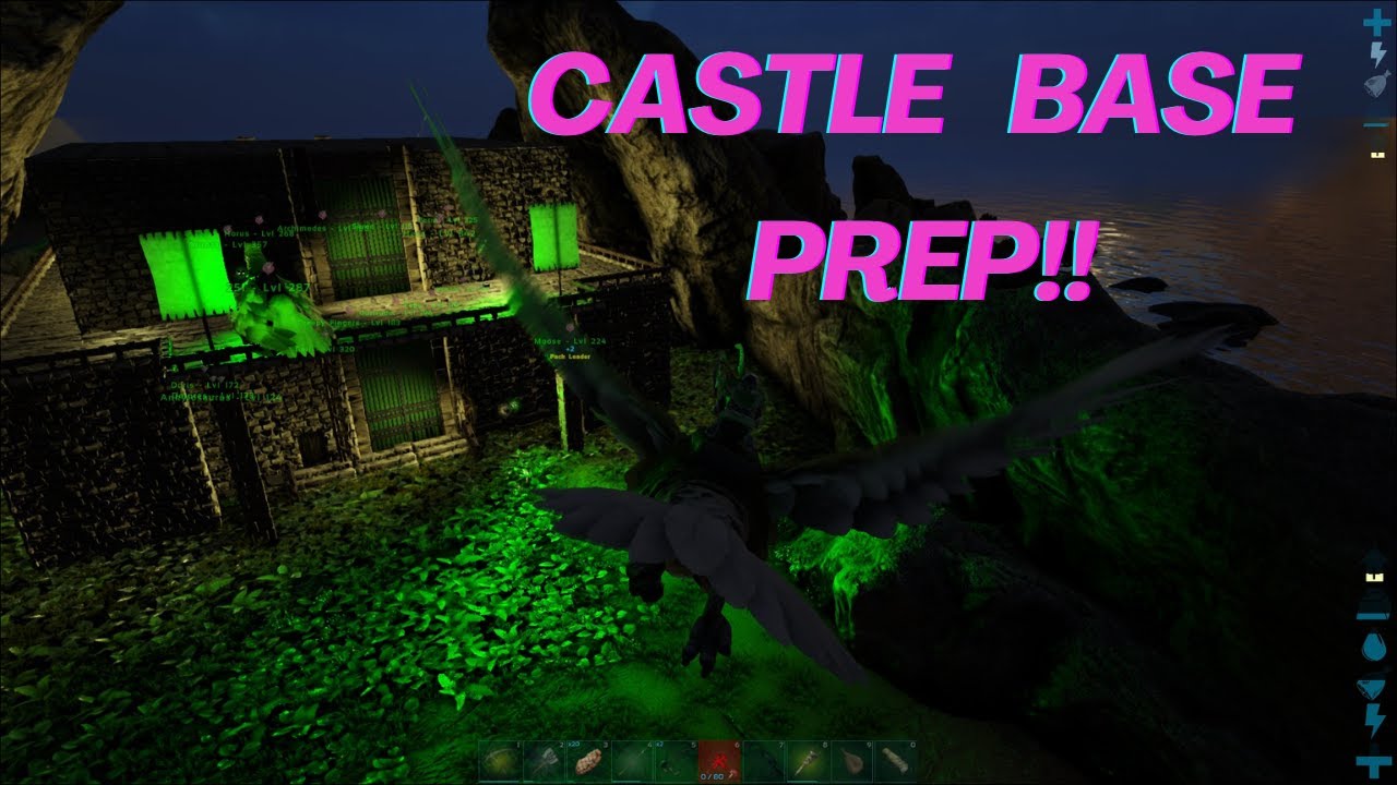 The Island: Ark Survival Evolved Ep5 Castle Base Prep! - YouTube