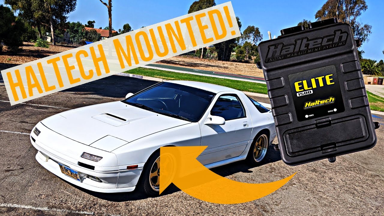 Haltech 1500 Elite mounted FC3S RX7 - YouTube