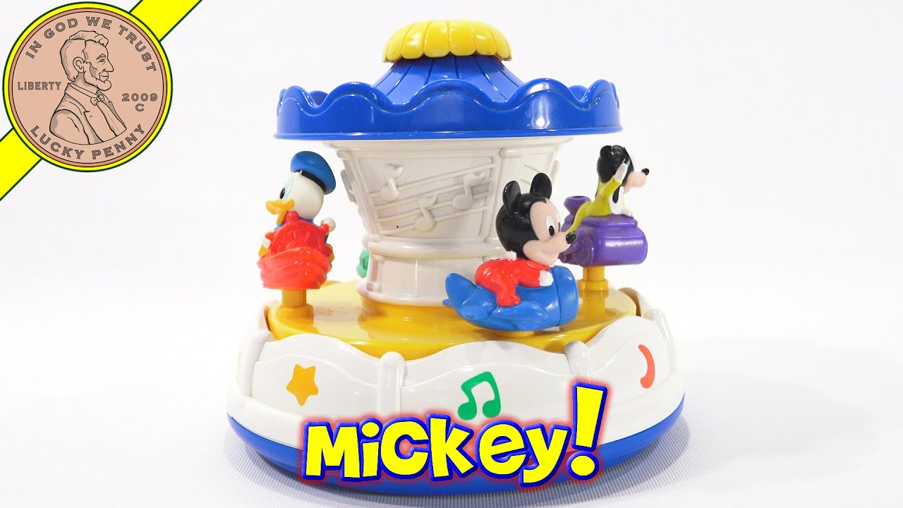 Disney Carousel With Ceiling Light Show, Baby Mickey Mouse, Minnie ...
