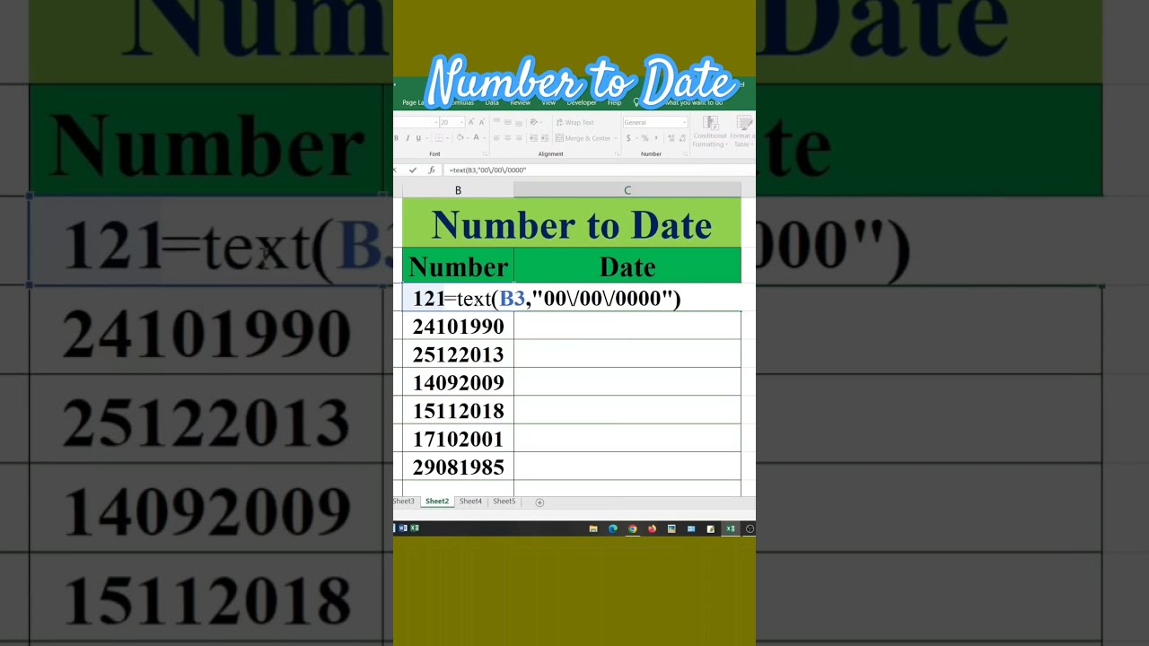 Number To Date YouTube Number To Date YouTube