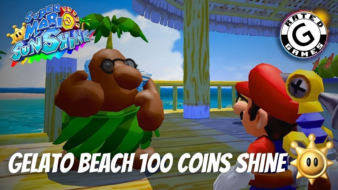 Gelato Beach 100 Coins Shine Sprite (Super Mario Sunshine) - YouTube